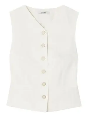 Max Mara Mirella Cotton Vest - White