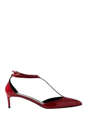 Khaite Mia Patent-leather Pumps - Red