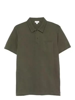 Sunspel Riviera Polo Shirt - Green