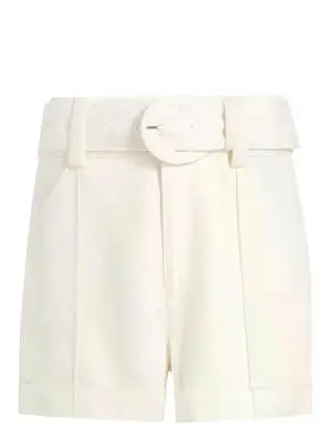 Cinq À Sept Aldi Belted Shorts - White