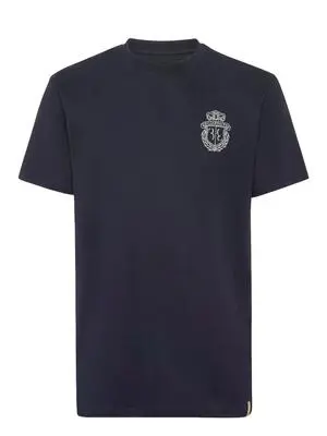 BILLIONAIRE Embroidered Crest T-shirt - Blue