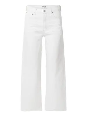 AGOLDE Ren High-rise Wide-leg Jeans - White