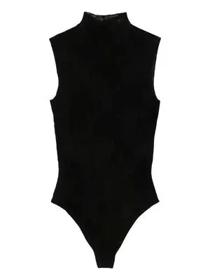 Victoria Beckham Sleeveless High-neck Bodysuit - Black