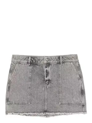 Michael Kors Denim Mini Skirt - Grey
