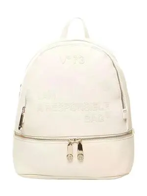 V°73 Embossed Logo Backpack - Neutrals