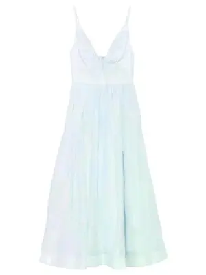 Zimmermann Illuminate V-neck Midi Dress - Blue