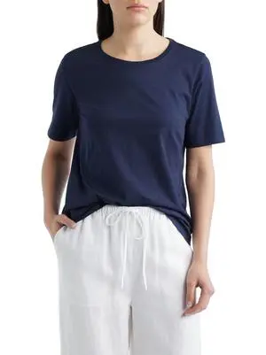 EILEEN FISHER Eileen Fisher Crewneck Organic Cotton T-shirt