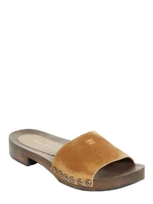 Miu Miu Clog Slide Sandal - Cannella