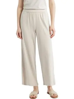 Eileen Fisher Jersey Ankle Wide Leg Pants - Parus