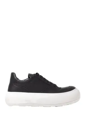 Moschino Leather Sneakers With Platform Sole - Black