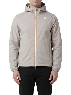 K-WAY K-Way Zip-Up Hooded Jacket Beige