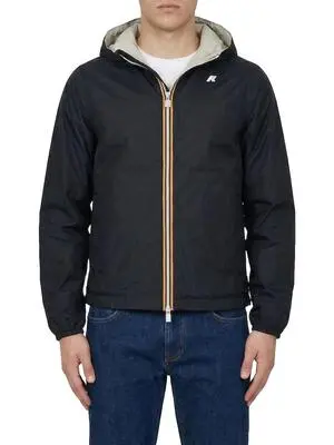 K-WAY K-Way Hooded Zip-Up Jacket Blue