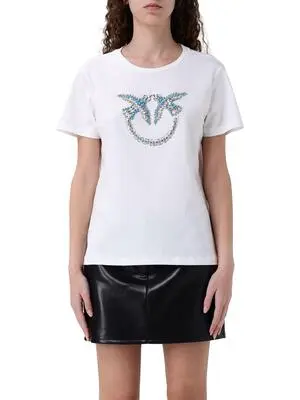 Pinko Embellished Crewneck T-shirt - White