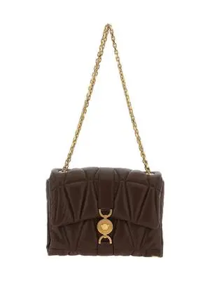 Versace Quilted Chain Bag - Brown