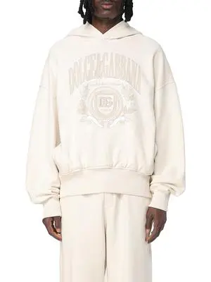 Dolce & Gabbana Dolce & Gabbana Emblem Hoodie Cream