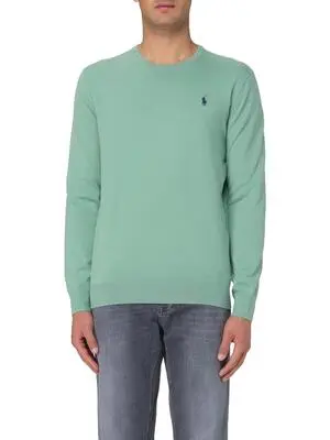 Polo Ralph Lauren Polo Ralph Lauren Men's Cotton Crewneck Sweater With Embroidered Logo Green