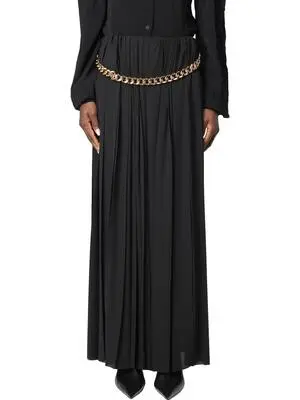 Balenciaga Pleated Maxi Skirt - Black