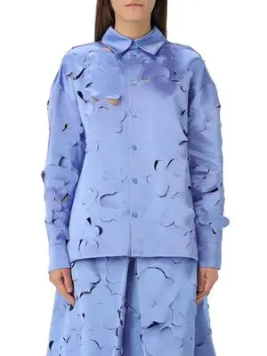 Marni Cut-out Flower Shirt - Blue