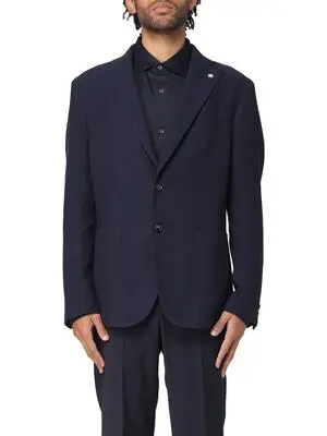 MANUEL RITZ Single Breasted Blazer - Blue