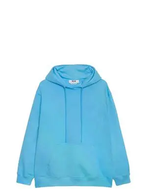MSGM Logo-print Hoodie - Blue