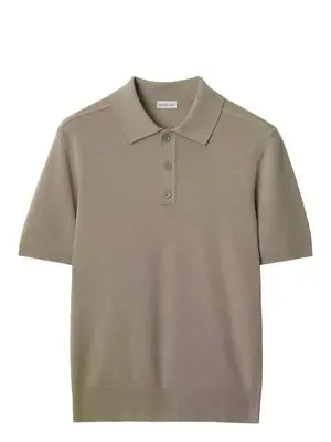 Burberry B Crest-embroidered Polo Shirt - Brown
