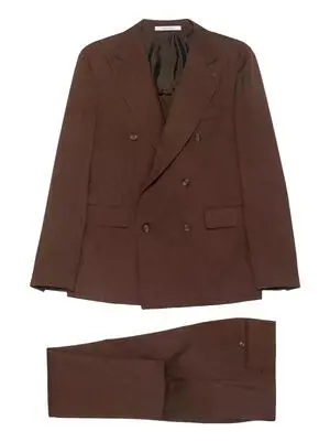 Tagliatore Wool Suit - Brown