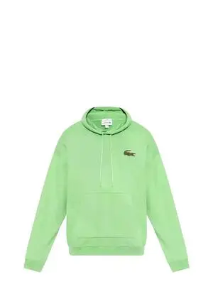 Lacoste Logo-appliqué Hoodie - Green