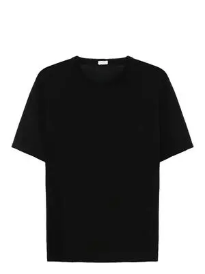Caruso Short-sleeves Cotton T-shirt - Black
