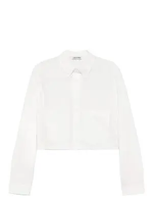 LOW CLASSIC Cropped Shirt - White