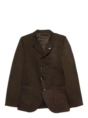 Comme Des Garçons Patterned-jacquard Blazer - Green