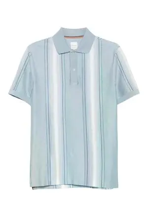 Paul Smith Striped Polo Shirt - Blue