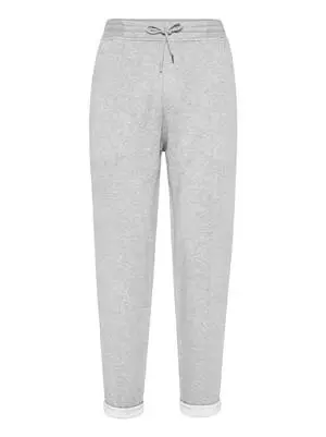 Brunello Cucinelli Ribbed Track Pants - Grey
