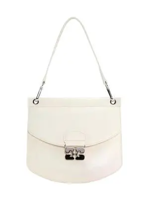 GANNI Butterfly-clasp Crossbody Bag - White