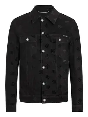DOLCE & GABBANA Dolce & Gabbana Jacquard-Logo Denim Jacket