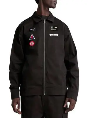 PUMA Bmw M4 Motorsport Zip-up Coach's Jacket - Black