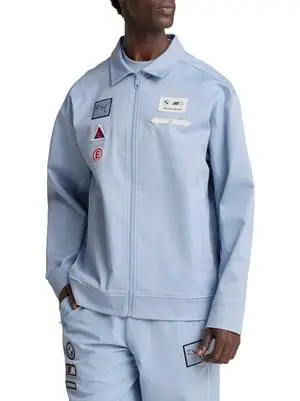 PUMA Bmw M4 Motorsport Zip-up Coach's Jacket - Blue Wash