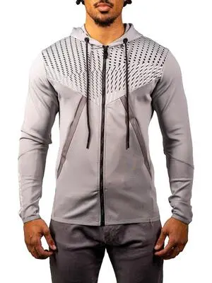 MACEOO Shield Zip Hoodie - Grey