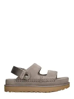 UGG UGG Goldenstar Glide Suede Sandals Grey