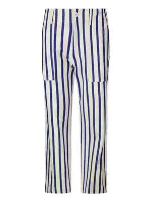 MAISON JEJIA Striped Trousers - White