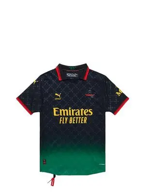 Off-White X Puma Ac Milan Authentic Jersey - Black/power Green