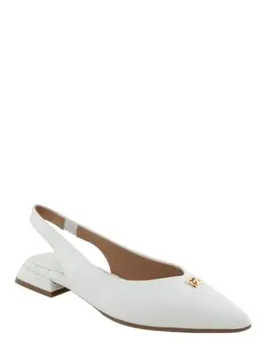 Aerosoles Aerosoles Nayana Slingback Flats Bright White Leather