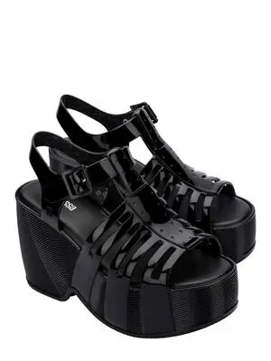 Melissa Station 79 Platform Sandals - Black