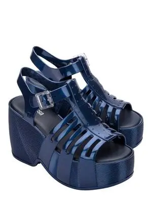 Melissa Station 79 Platform Sandals - Pearly Blue