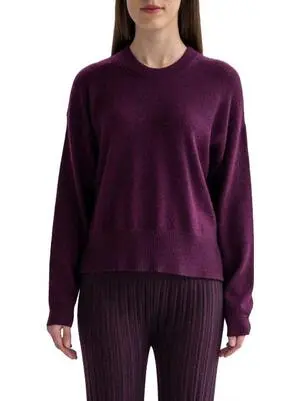 SSKEIN SSKEIN Crew Neck Pullover Aubergine