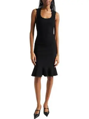 Emporio Armani Sleeveless Knit Dress - Solid Black