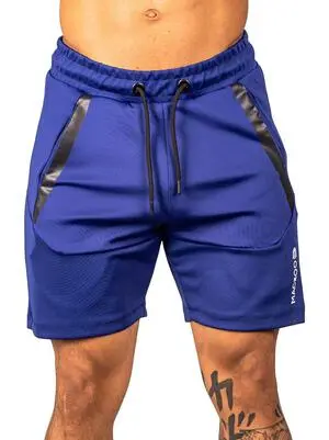 MACEOO Shield Drawstring Shorts - Blue