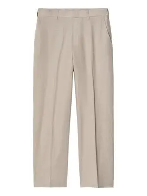 Cos Fluid Linen Wide-Leg Trousers Brown