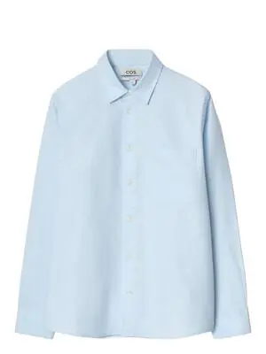 Cos Relaxed Oxford Shirt Light Blue