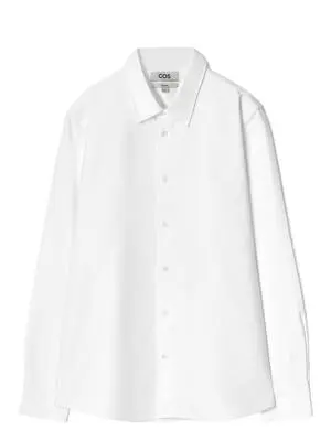 Cos Relaxed Oxford Shirt - White