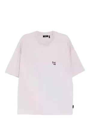 FIVE CM Logo-embroidered T-shirt - Purple